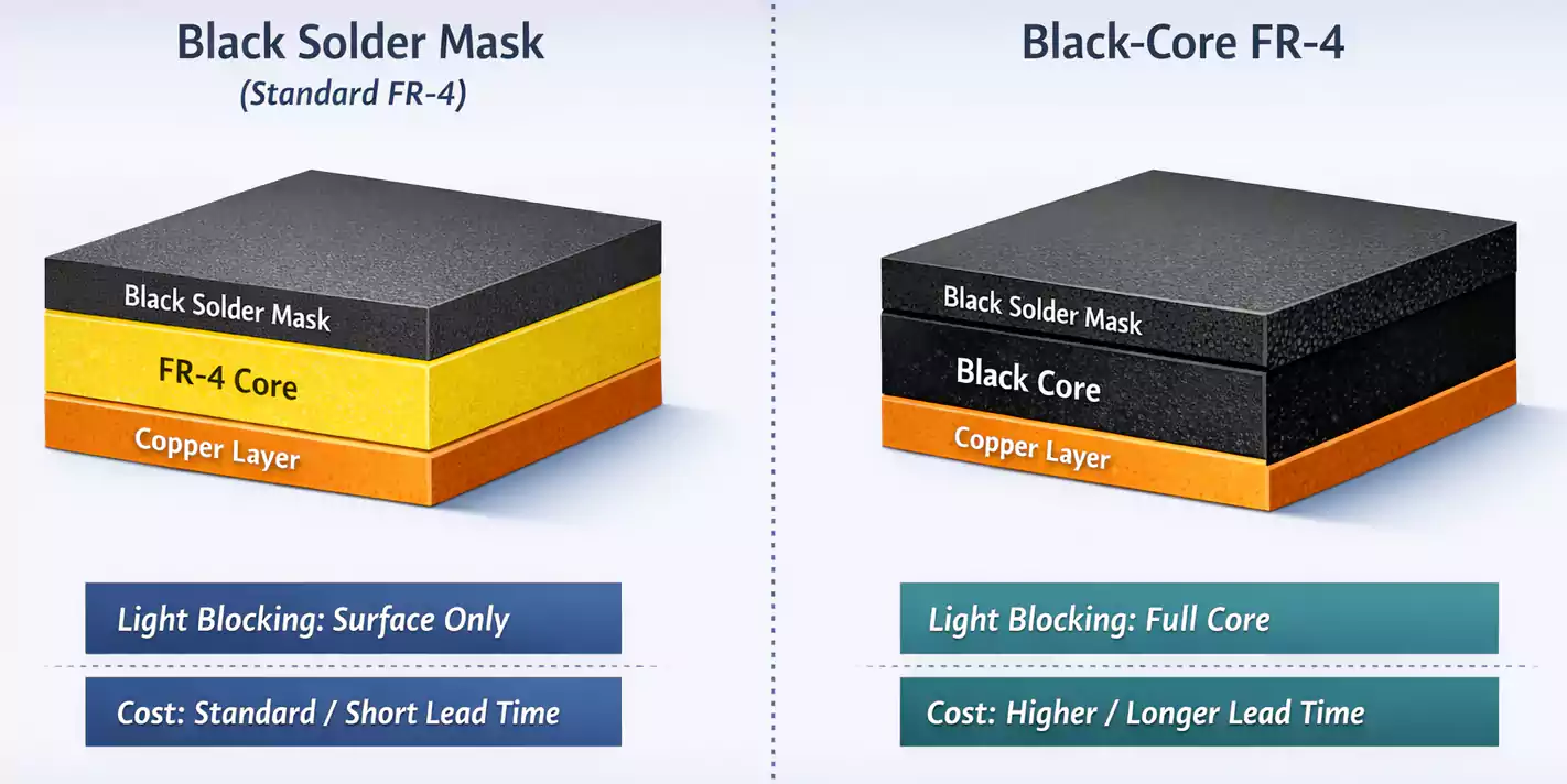 What Is A Black PCB? Black Solder Mask Vs. Black Core FR-4, Pros, Cons ...